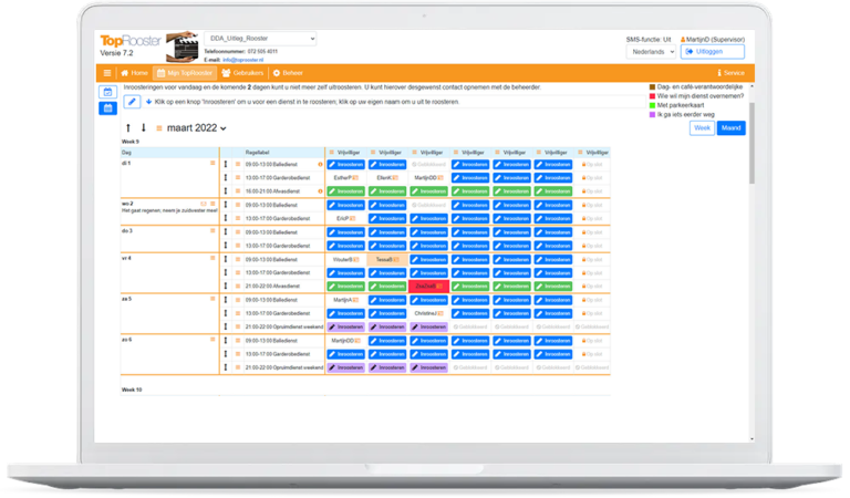 Online Werkrooster Maken - 3 Maanden Gratis Proberen