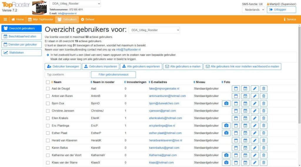Planning Rooster - TopRooster